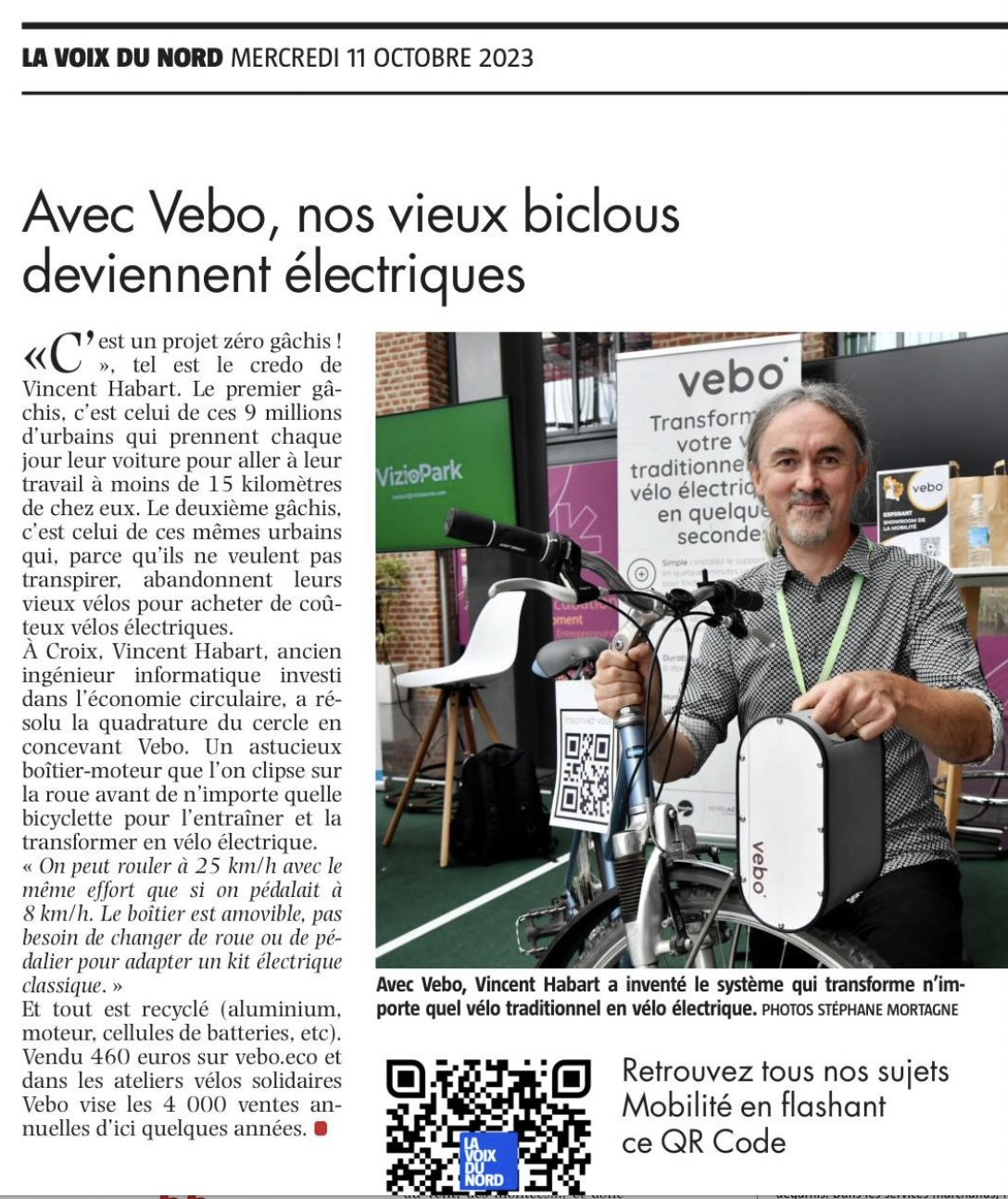 vebo° - Électrifier son vélo en 1 seconde